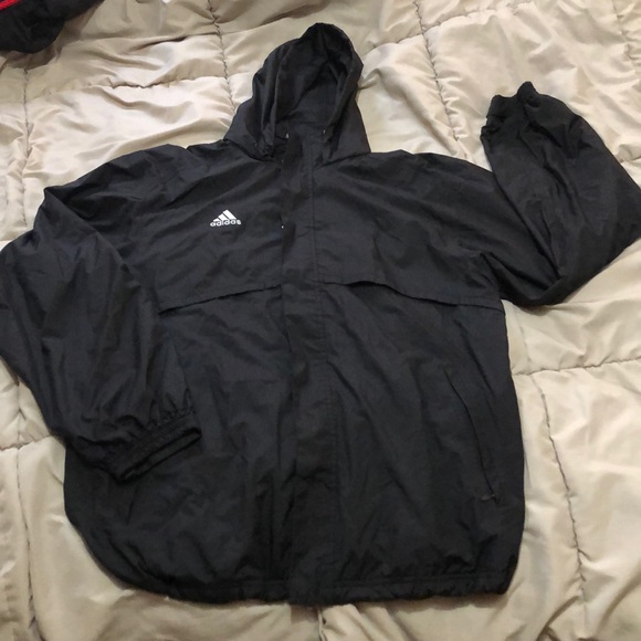 adidas | Jackets & Coats | Adidas Climaproof Jacket With Hood | Poshmark